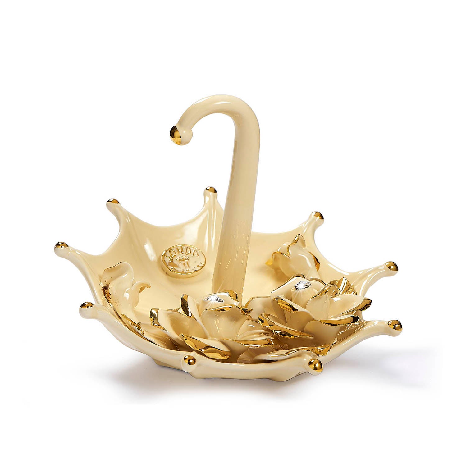Capodimonte cream umbrella €132,00 | Ceramiche Sonda