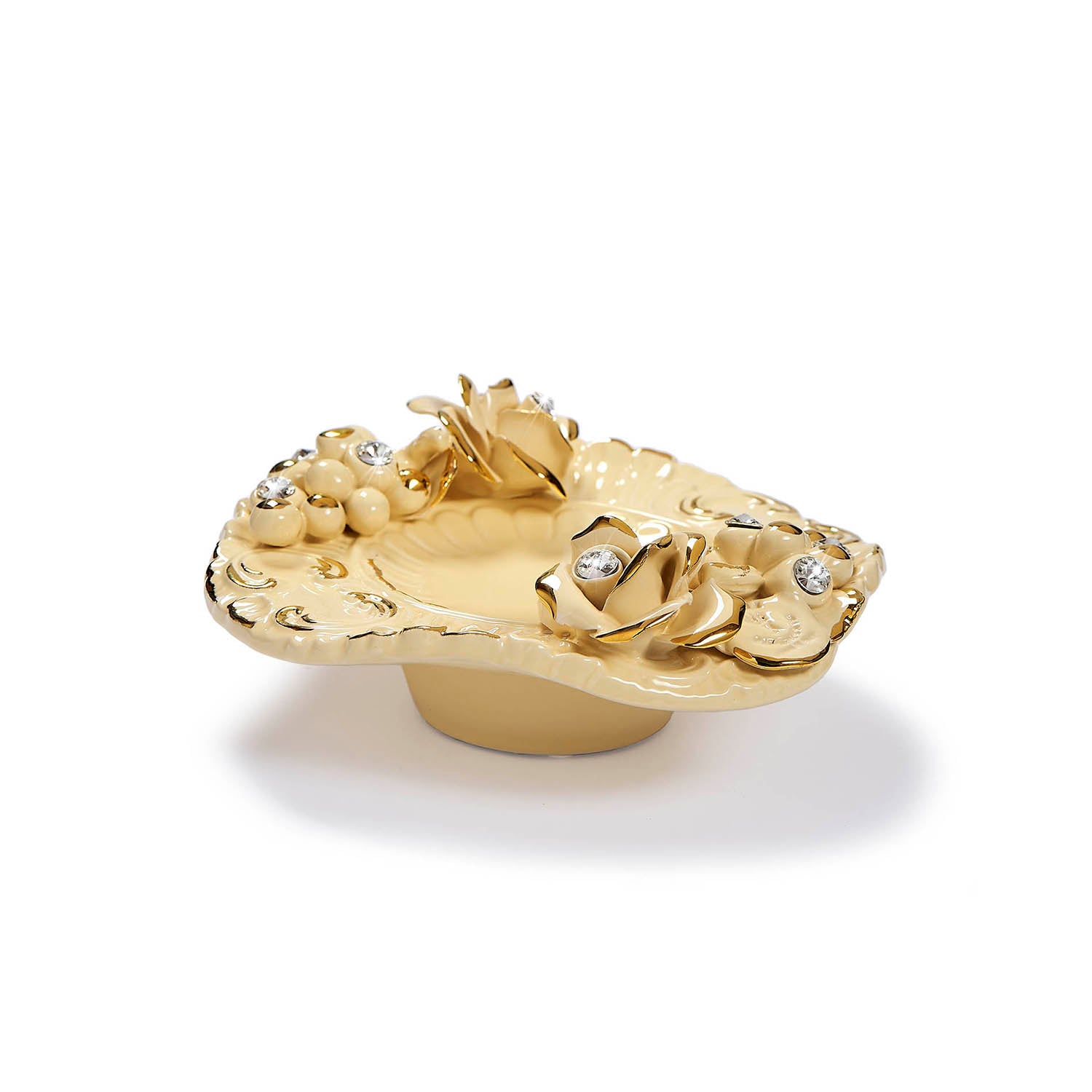 Capodimonte cream ashtray €111,00 | Probe ceramics – Ceramiche Sonda